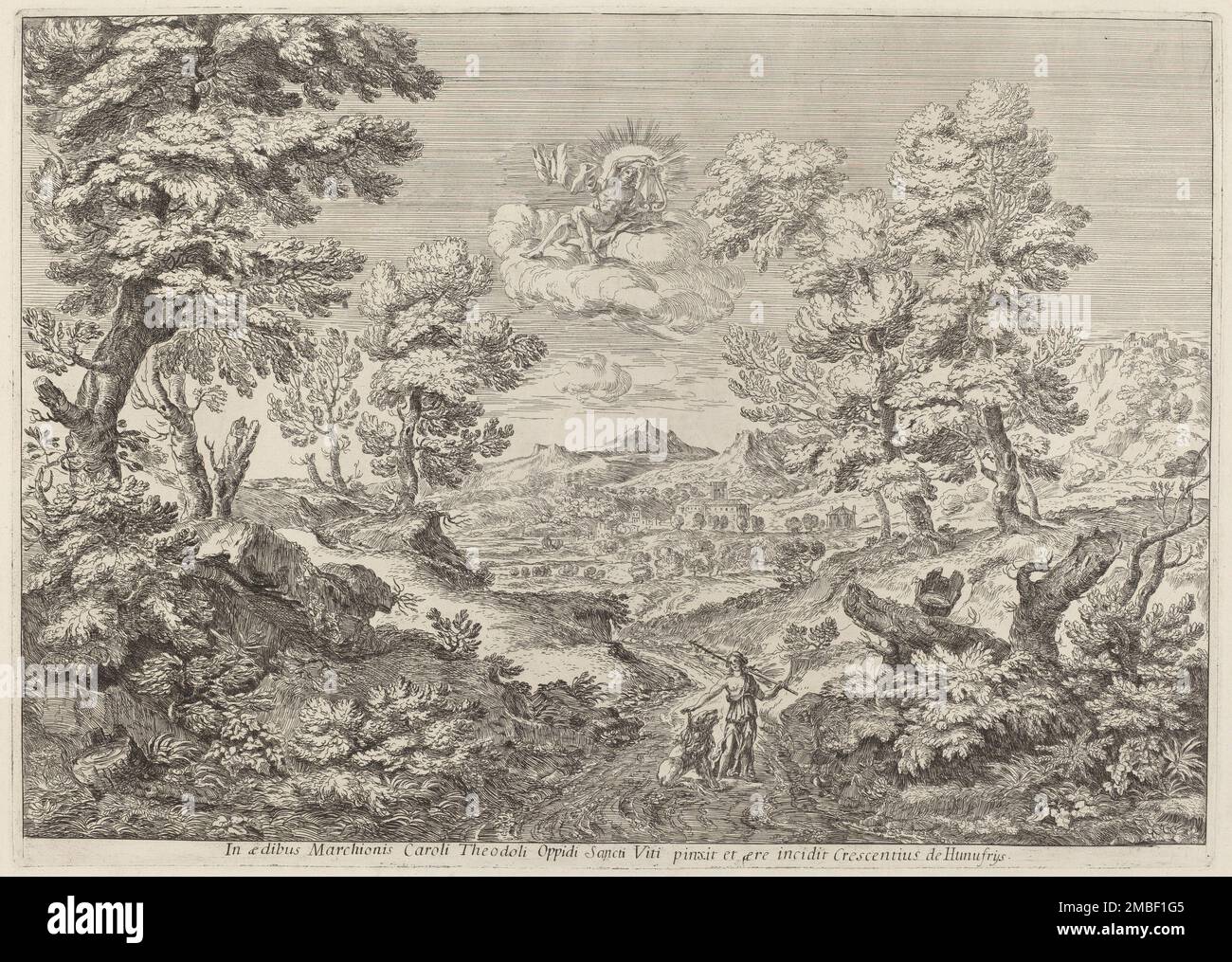 Apollo and a Nymph Leading a Lion, 1696 Stock Photo - Alamy