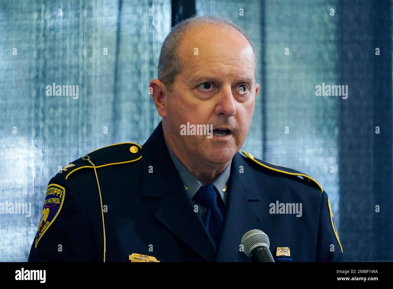 Director of the Mississippi Highway Patrol Col. Randy Ginn, addresses ...