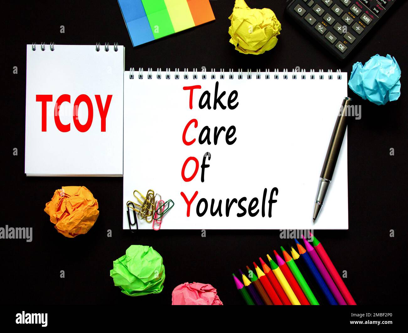 TCOY take care of yourself symbol. Concept words TCOY take care of ...