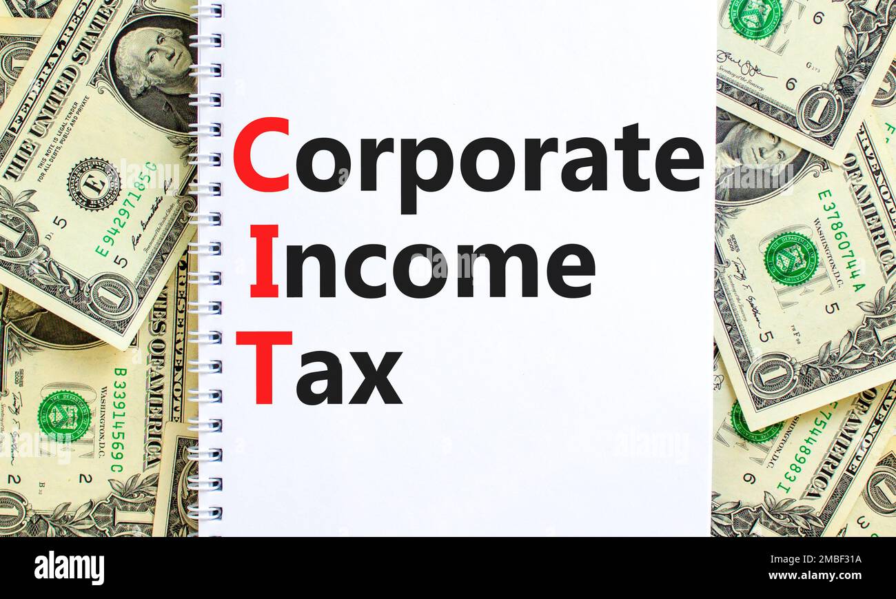 CIT corporate income tax symbol. Concept words CIT corporate income tax ...