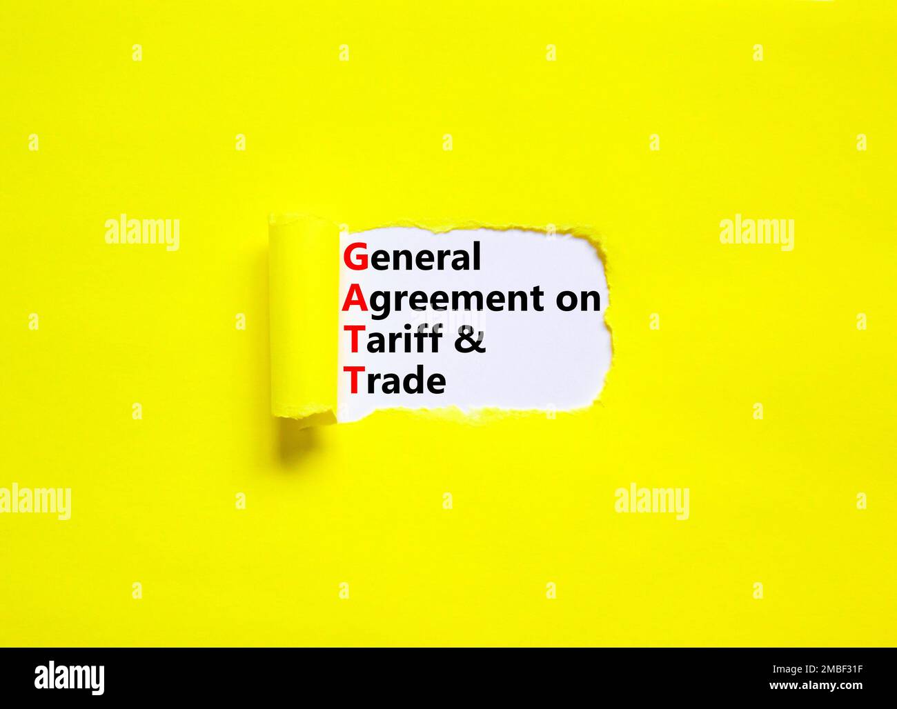 GATT symbol. Concept words GATT general agreement on tariff and trade ...
