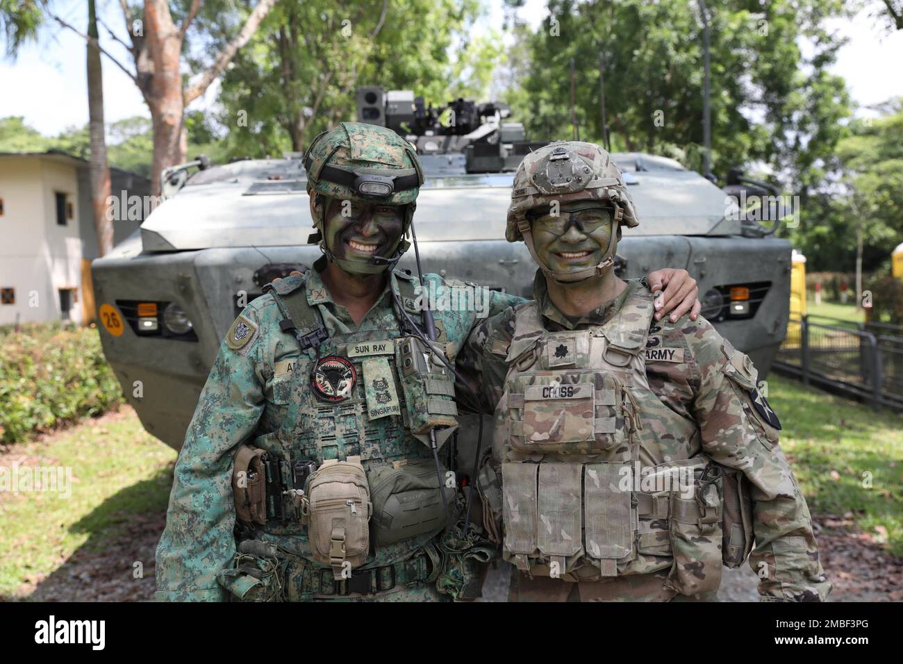 SINGAPORE - U.S. Army Lt. Col. Jacob Cross, Commander of 1st Battalion ...