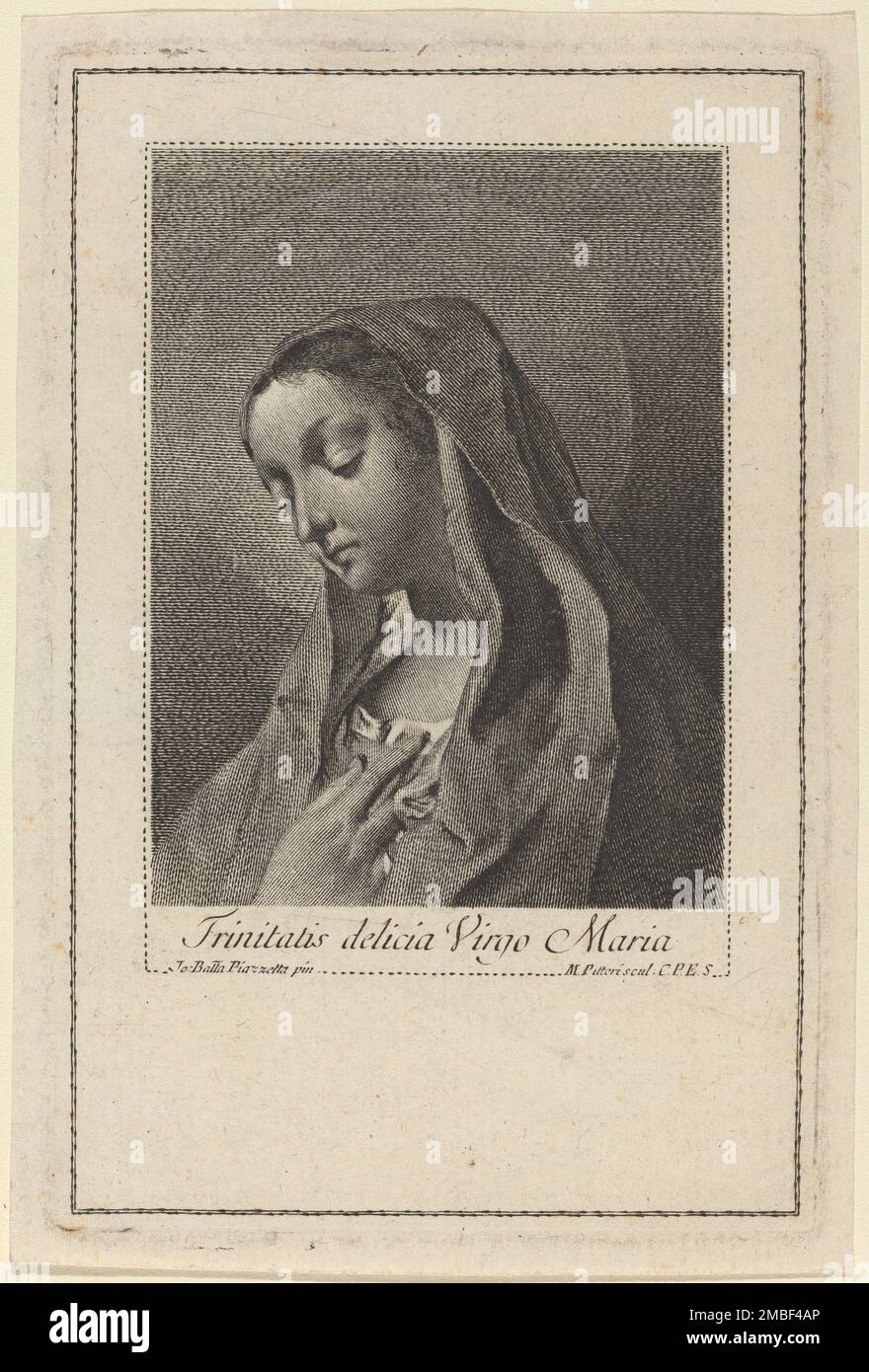 Trinitatis delicia Virgo Maria Stock Photo - Alamy