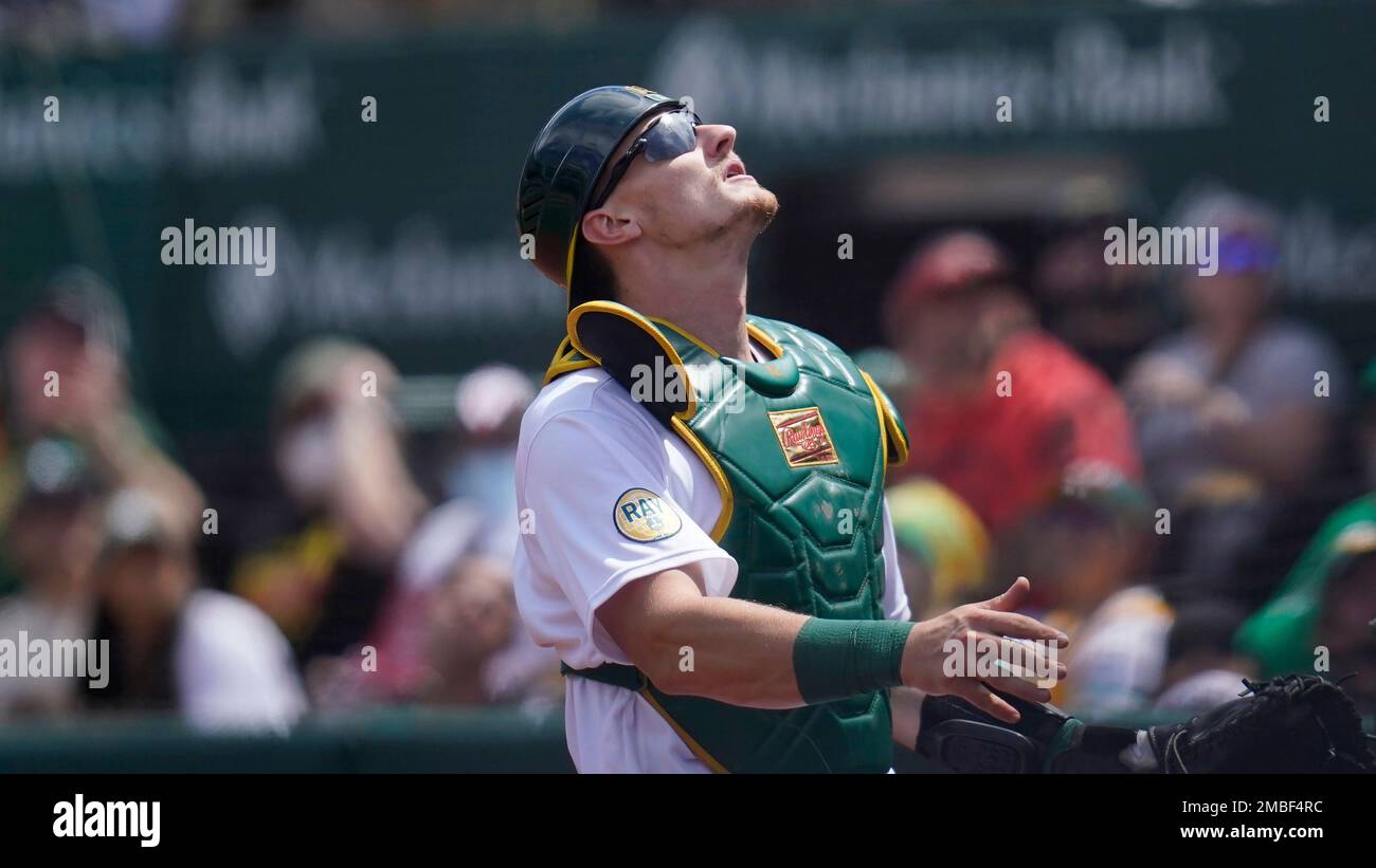 Oakland Athletics' Sean Murphy during a baseball game against the Los ...