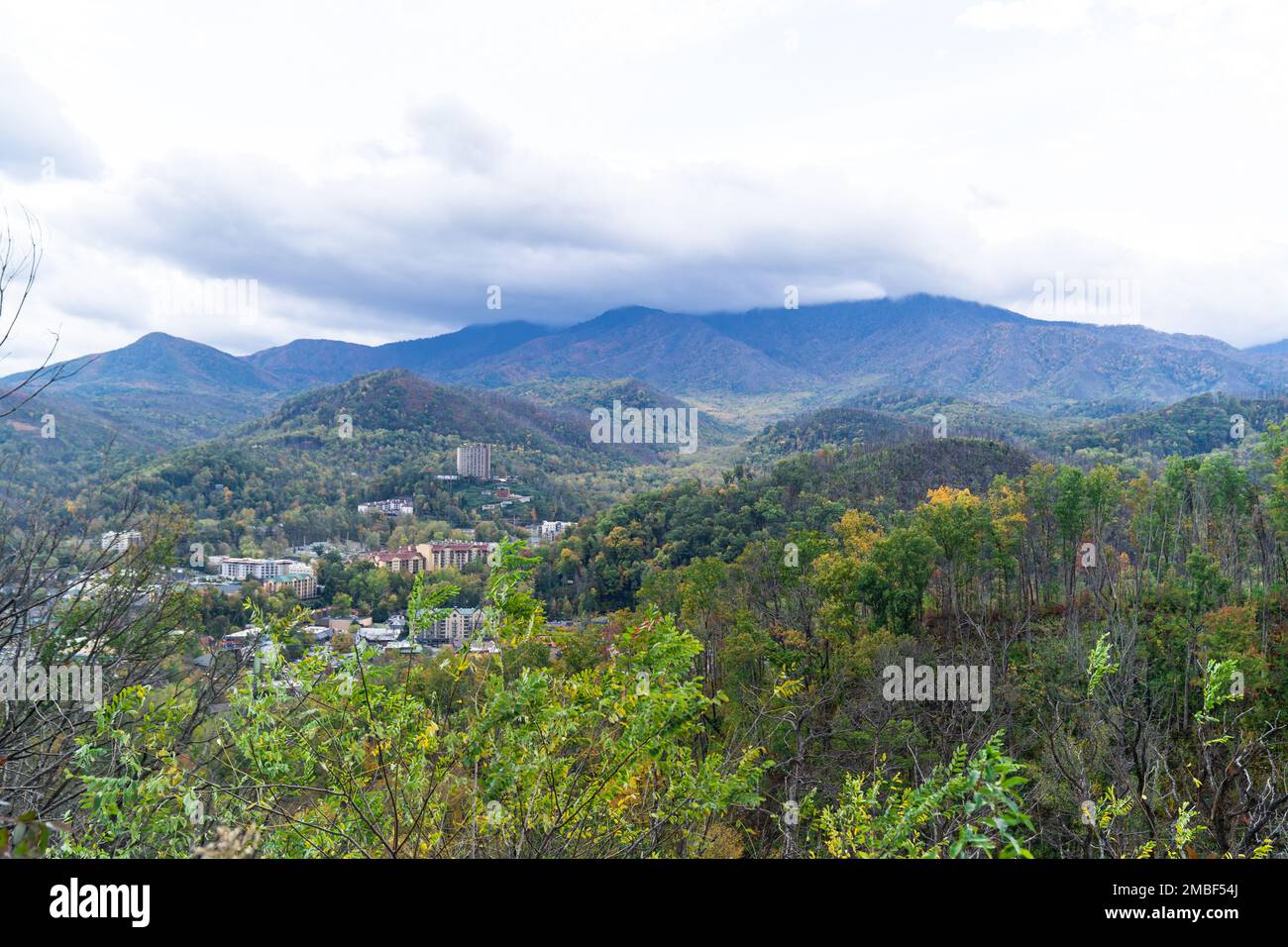 Great Smoky Mountains during autumn fall colors Stock Photo - Alamy