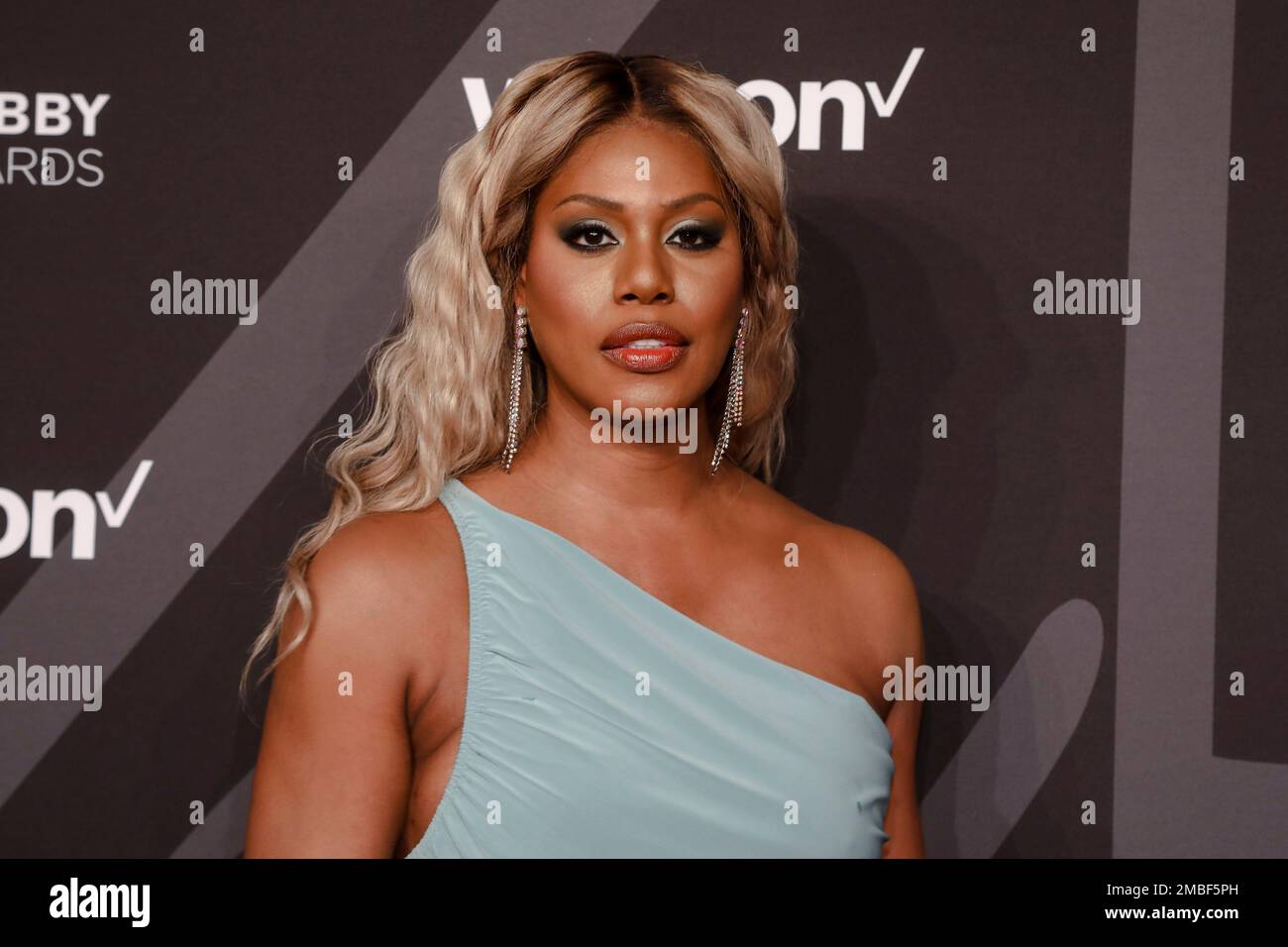 Actor Laverne Cox attends the 26th annual Webby Awards at Cipriani Wall ...