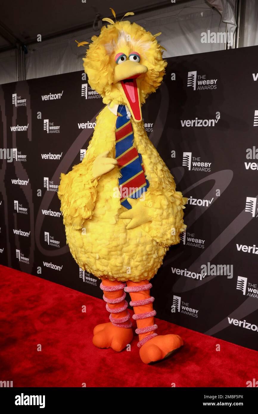 Television character Big Bird attends the 26th annual Webby Awards at ...