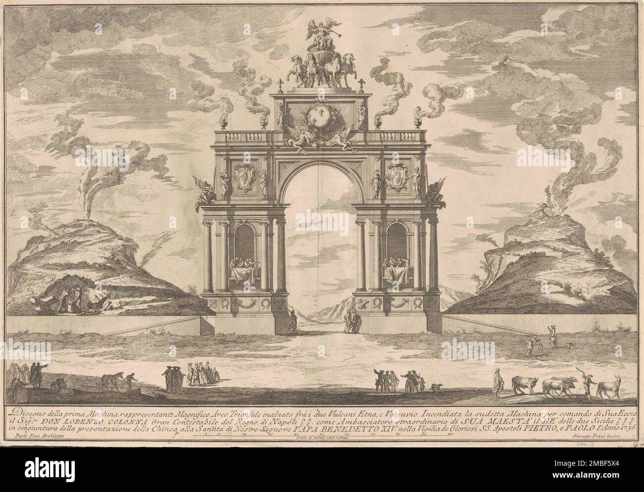 The Prima Macchina for the Chinea of 1756: A Triumphal Arch between ...
