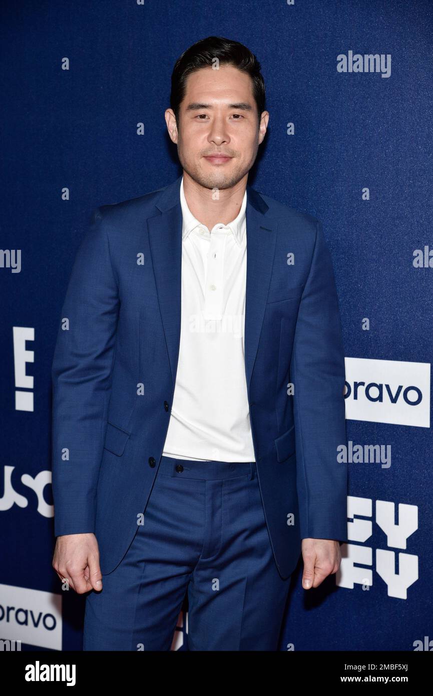 Raymond Lee attends NBCUniversal's 2022 Upfront press junket at the ...