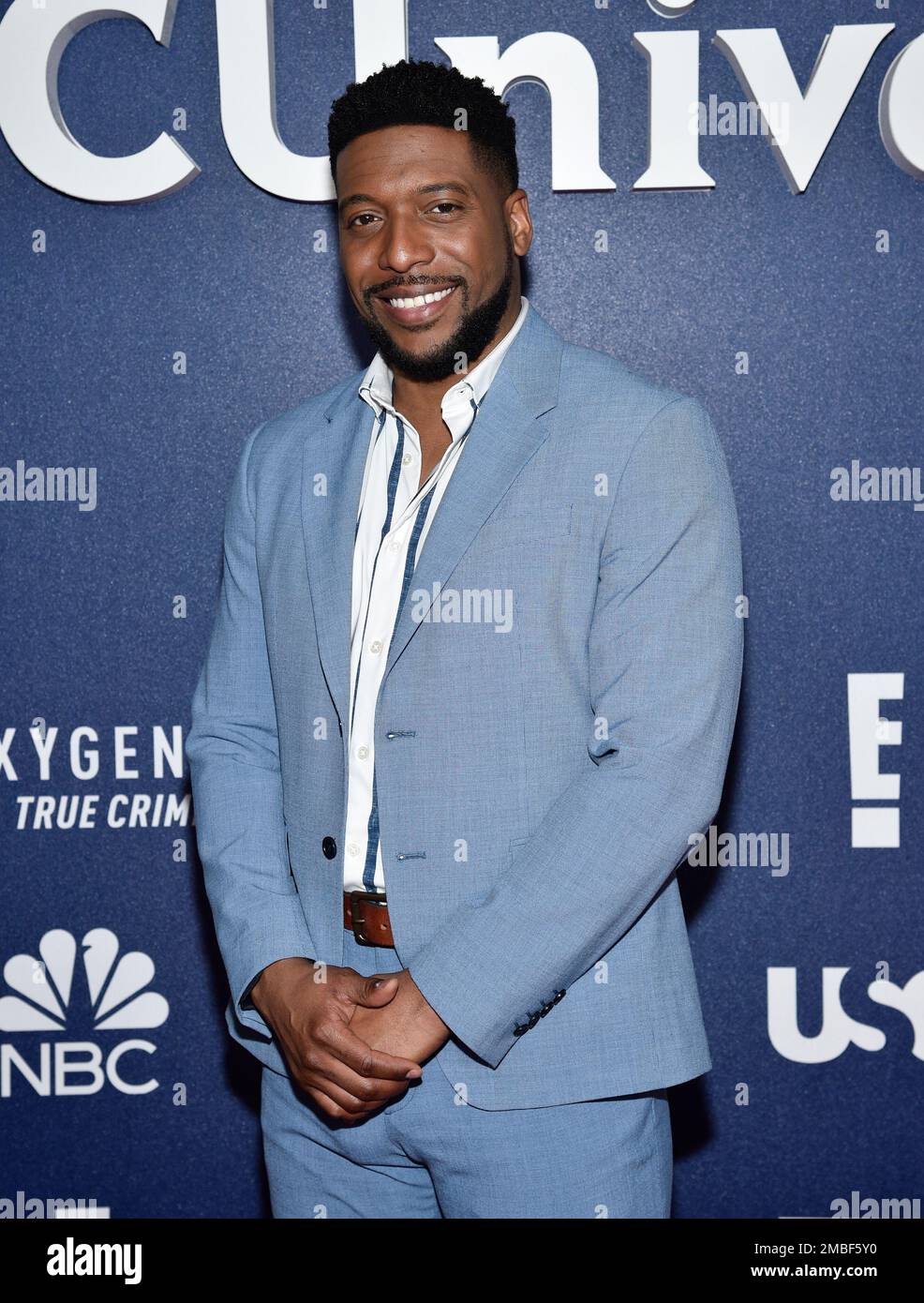 Jocko Sims attends NBCUniversal's 2022 Upfront press junket at the ...