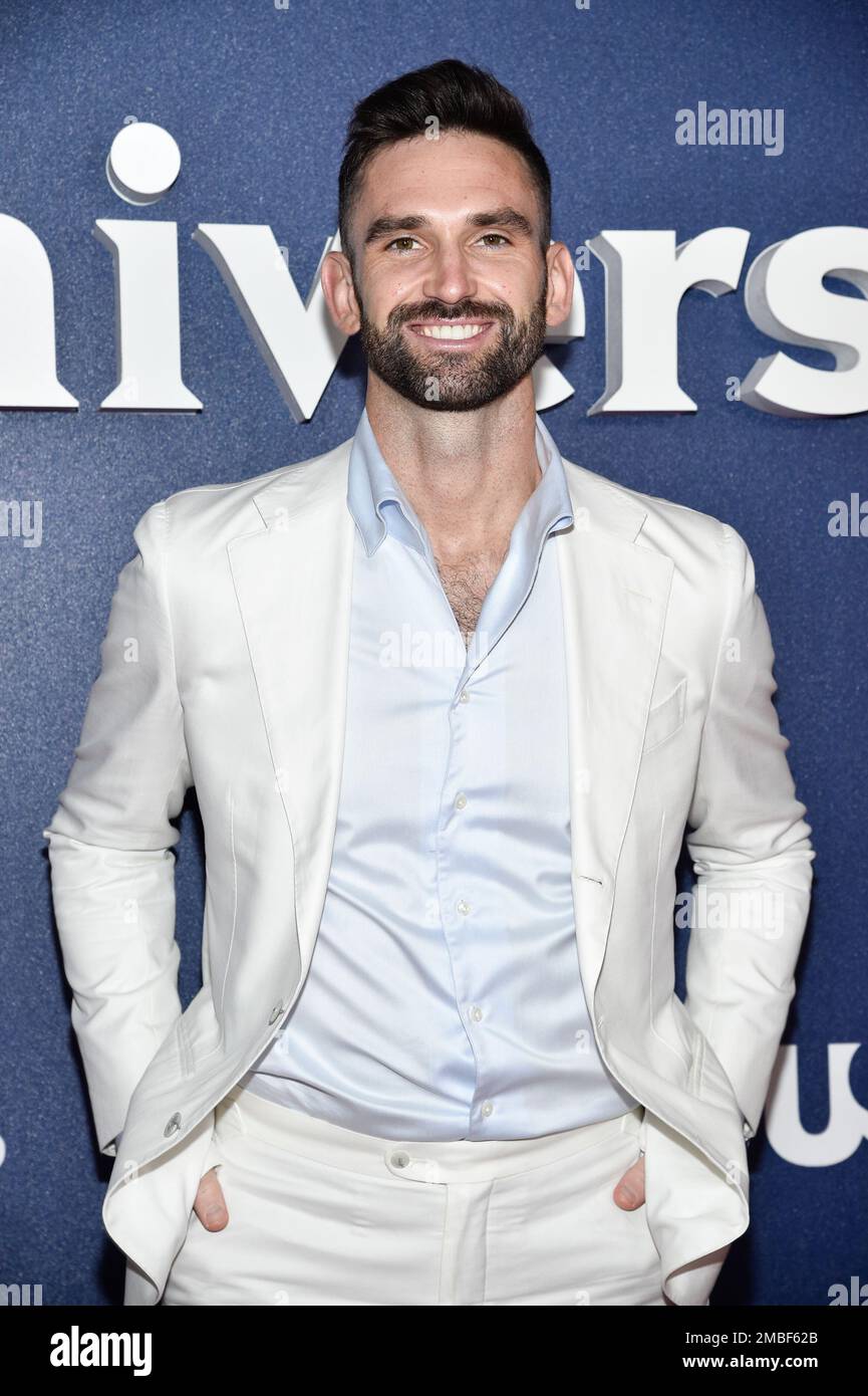 Carl Radke attends NBCUniversal's 2022 Upfront press junket at the ...