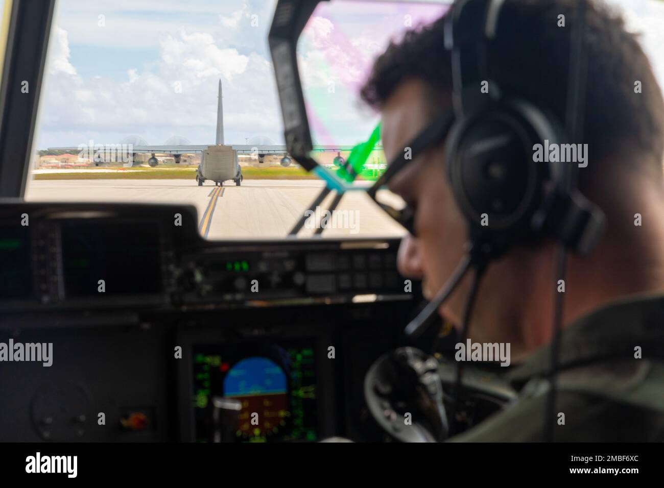 U.S. Marine Corps Capt. Sam Petko, a KC-130J Super Hercules pilot with ...