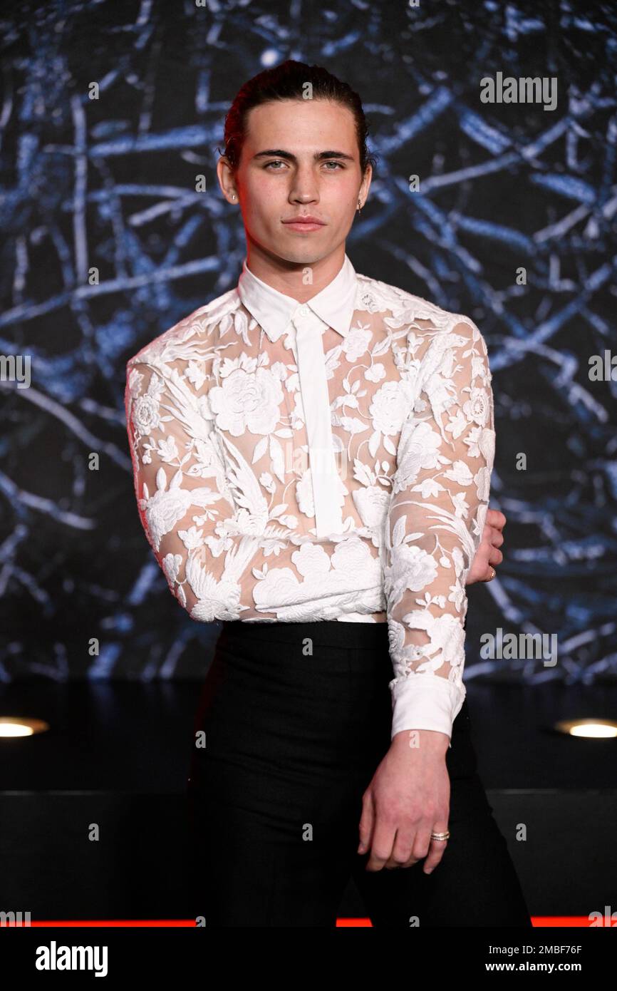 Tanner Buchanan attends the premiere of "Stranger Things" season four ...