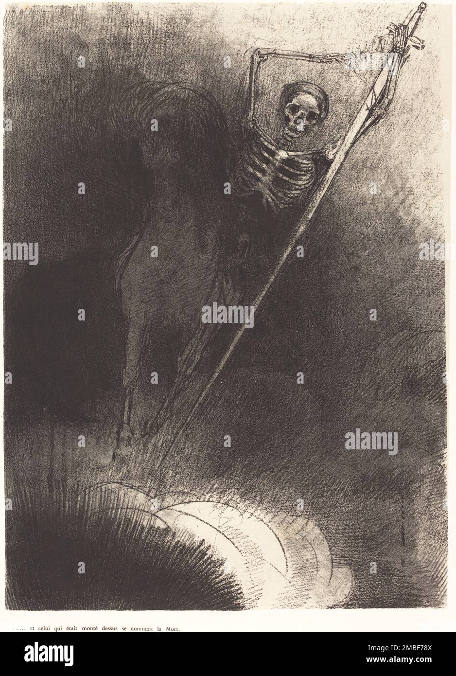 Et celui qui était monté dessus se nommait la Mort (And his name that ...