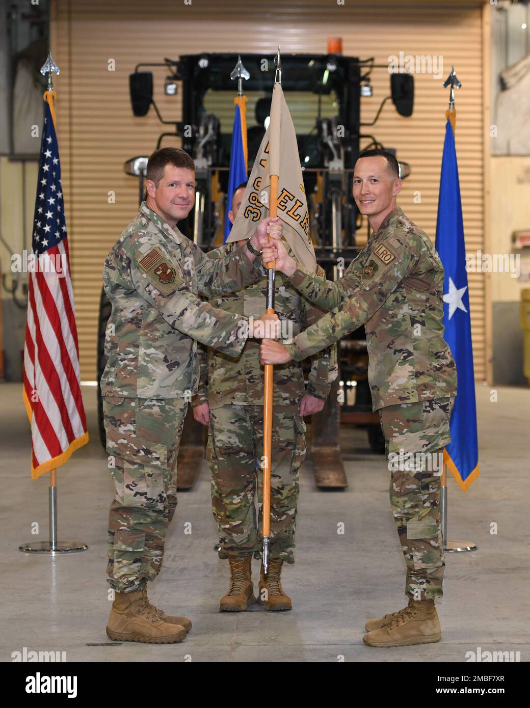 (From left) Brig. Gen. David R. Lopez, the commander of the 380th Air ...