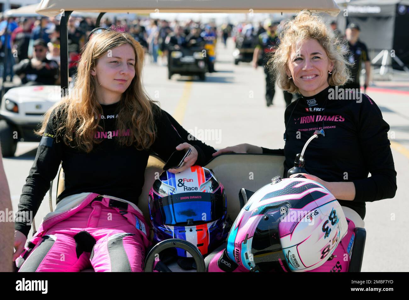 Doriane Pin, left, of France, and Rahel Frey, of Switzerland, of Iron ...