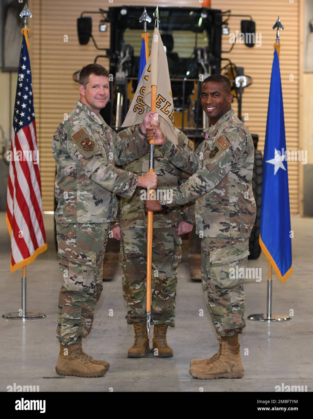 (From left) Brig. Gen. David Lopez, the commander of the 380th Air ...