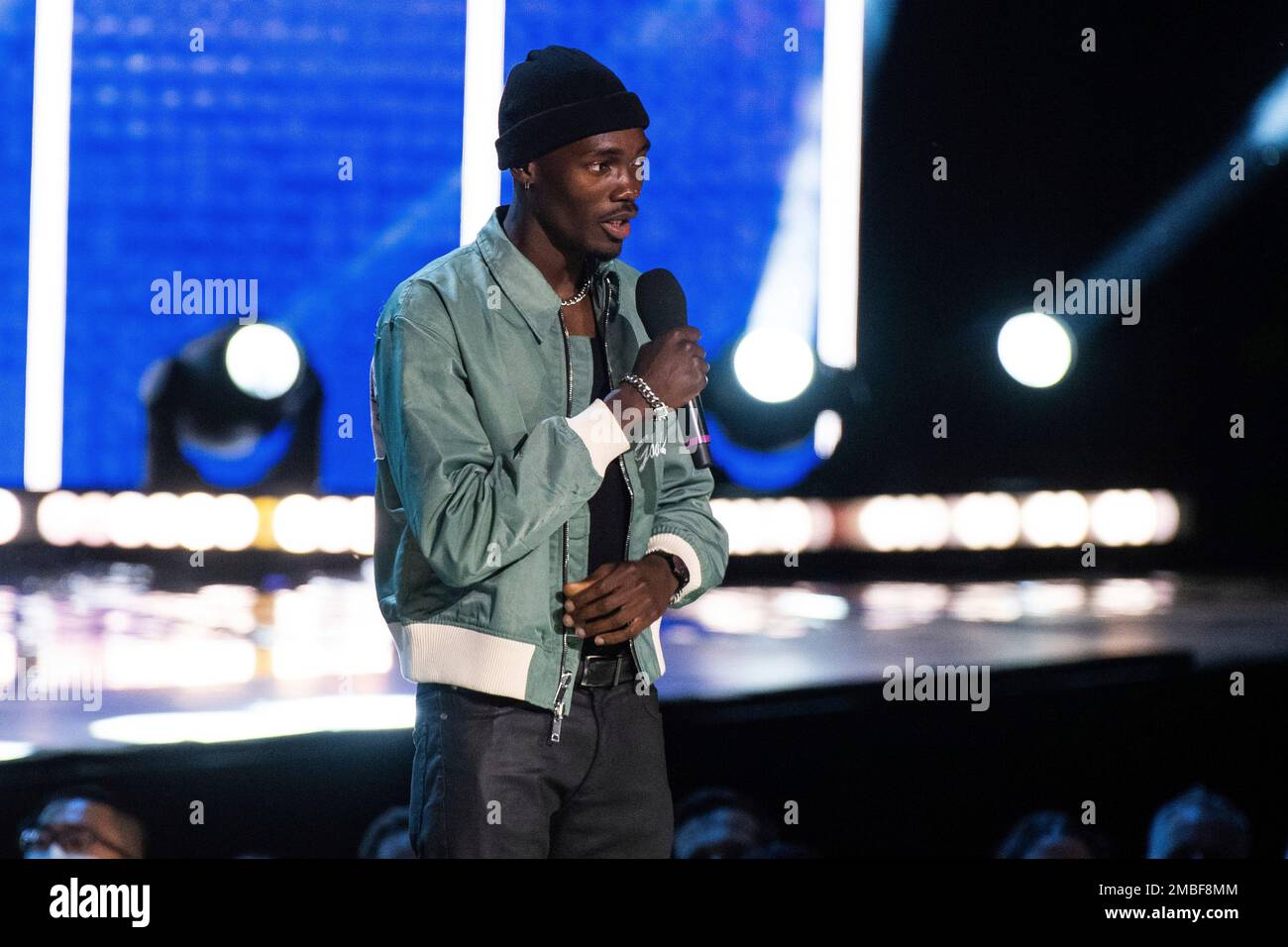 TOBi on stage at the JUNO Awards on Sunday, May 15, 2022, at the ...