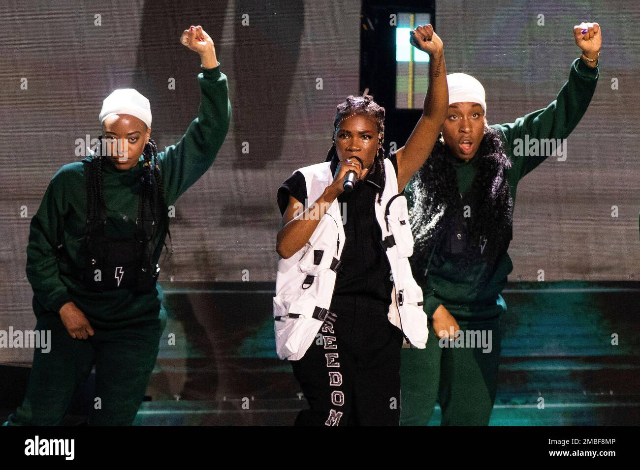 Haviah Mighty performs on stage at the JUNO Awards on Sunday, May 15 ...