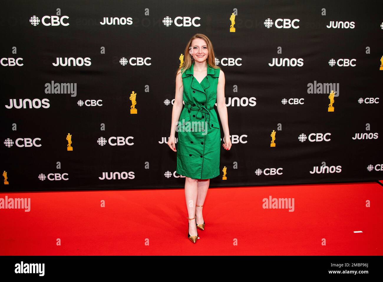 Caity Gyorgy arrives at the JUNO Awards on Sunday, May 15, 2022, at the ...