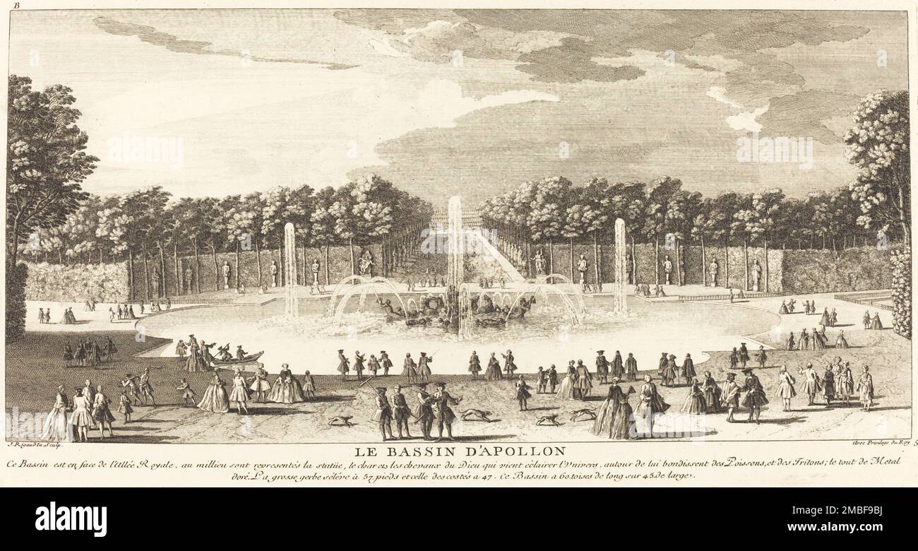Le Bassin d'Apollon. The Apollo Basin Stock Photo - Alamy