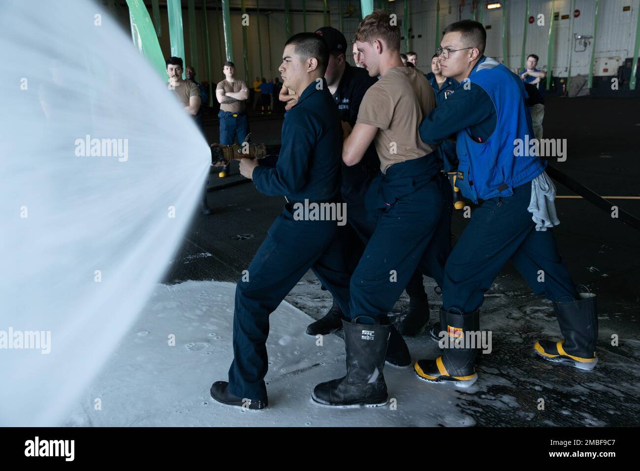 Sailors assigned to USS Gerald R. Ford’s (CVN 78) engineering ...