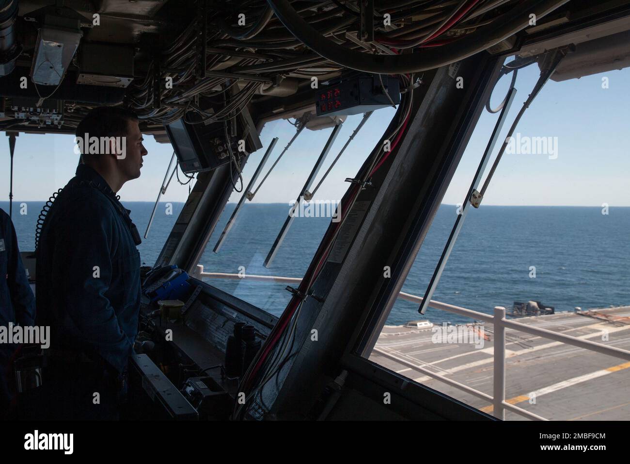 Ensign Jeremy Luallen, USS Gerald R. Ford's (CVN 78) fire marshal ...