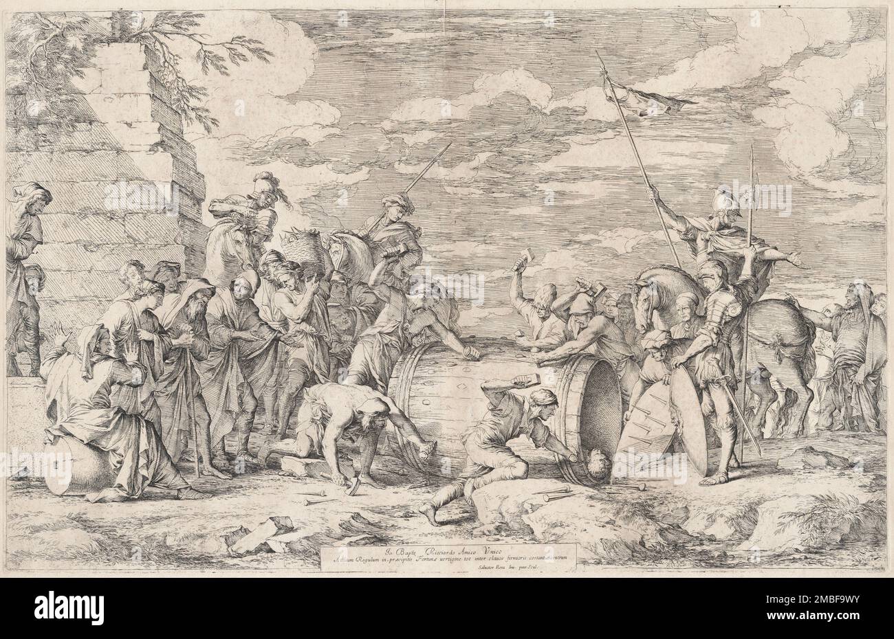 The Death of Atilius Regulus, c. 1662 Stock Photo - Alamy