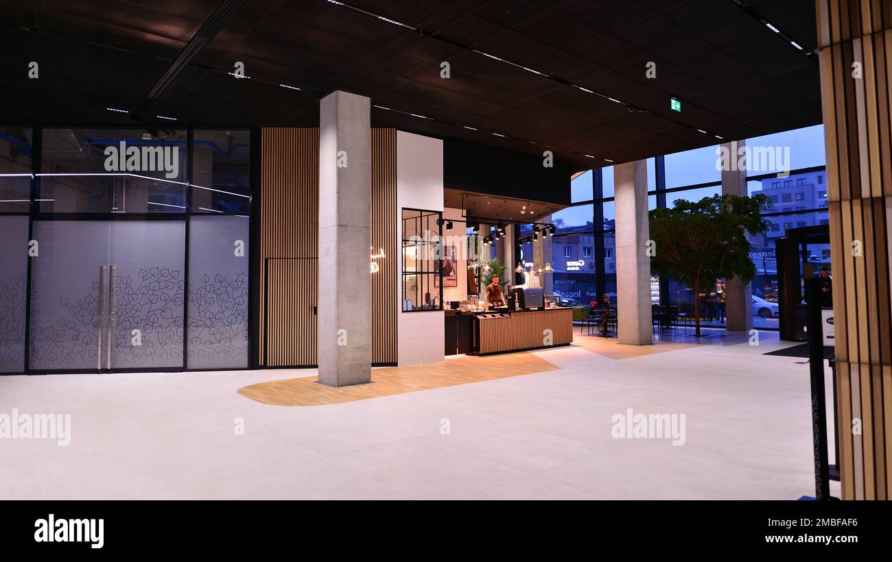 Warsaw, Poland. 19 January 2023. The interior of the Forest office ...