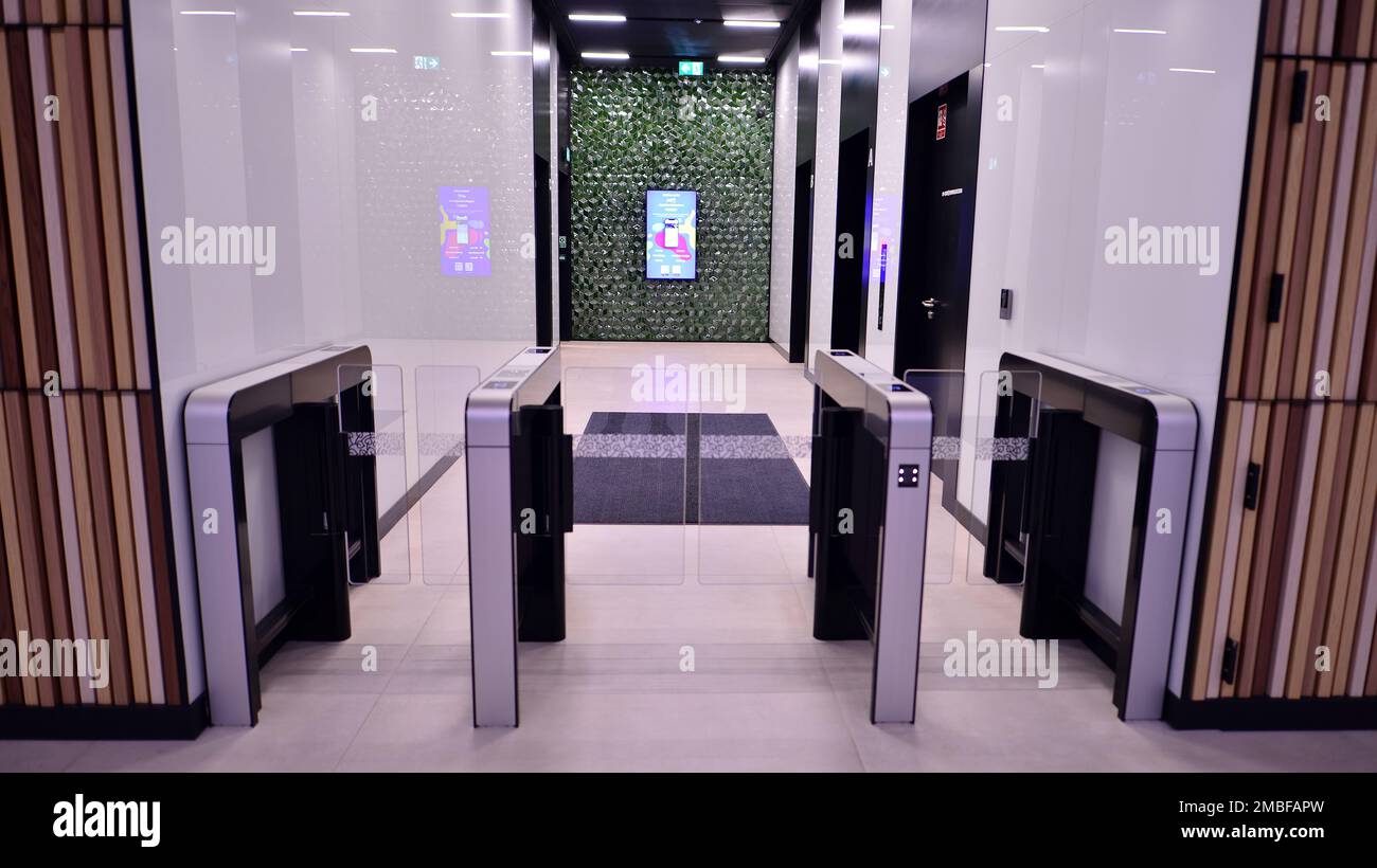 Warsaw, Poland. 19 January 2023. The interior of the Forest office ...