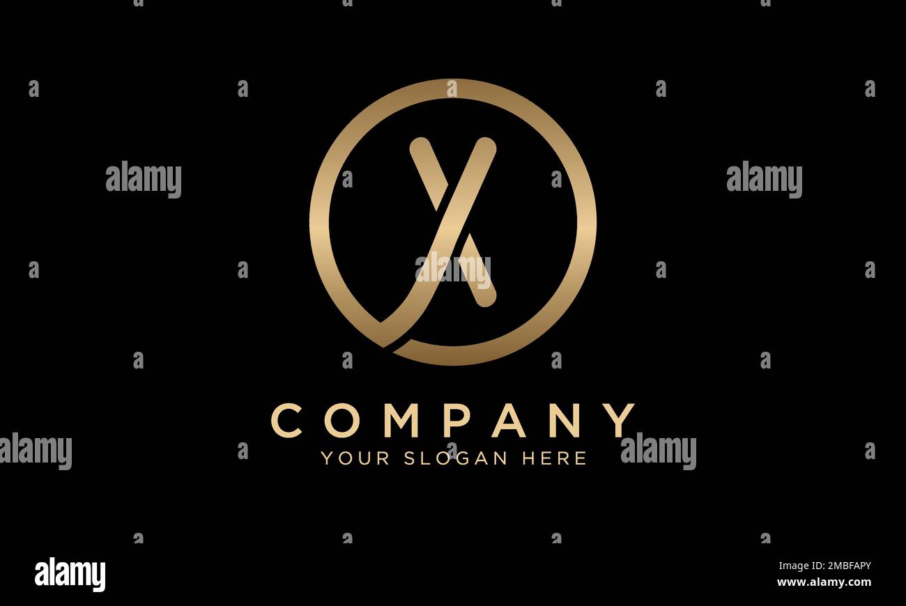 X Letter Logo With Circle Shape. Modern Unique Creative X Logo Design ...