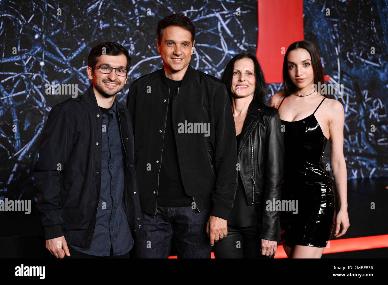 Ralph Macchio and family attend the premiere of "Stranger Things ...