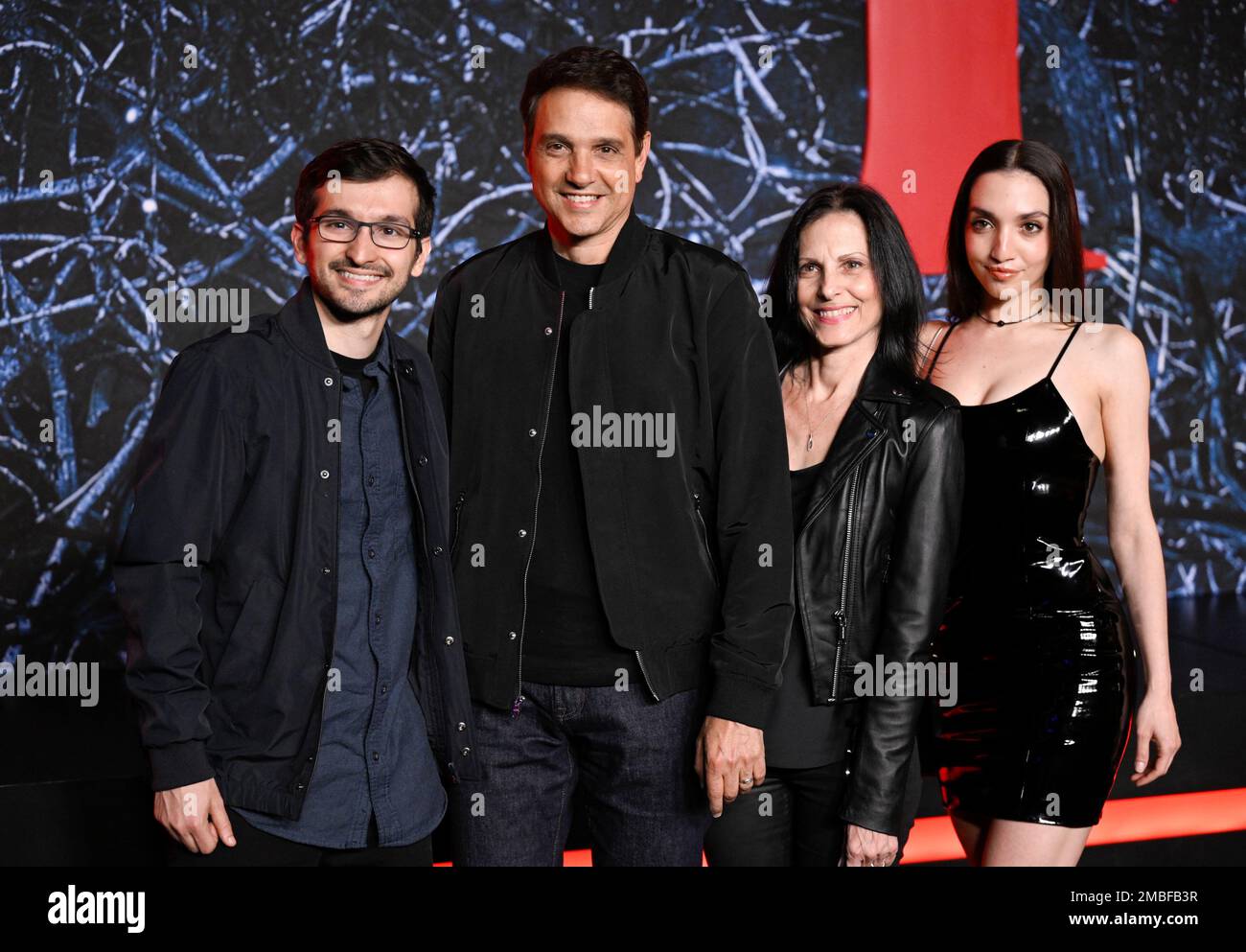 Ralph Macchio and family attend the premiere of "Stranger Things ...