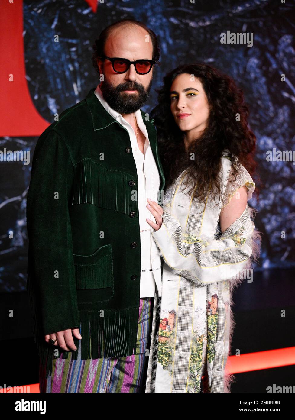 Brett Gelman, left, and Ari Dayan attend the premiere of "Stranger ...