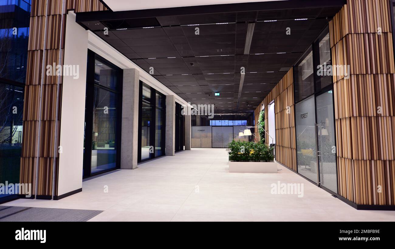 Warsaw, Poland. 19 January 2023. The interior of the Forest office ...