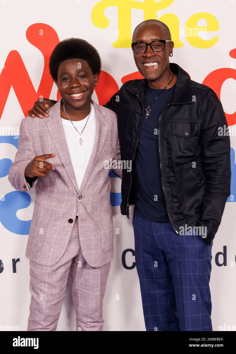 EJ Williams, left and Don Cheadle arrive at the Special Screening of ...
