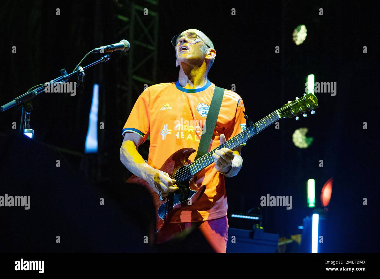 Simon Townshend of The Who performs at TQL Stadium on Sunday, May 15 ...