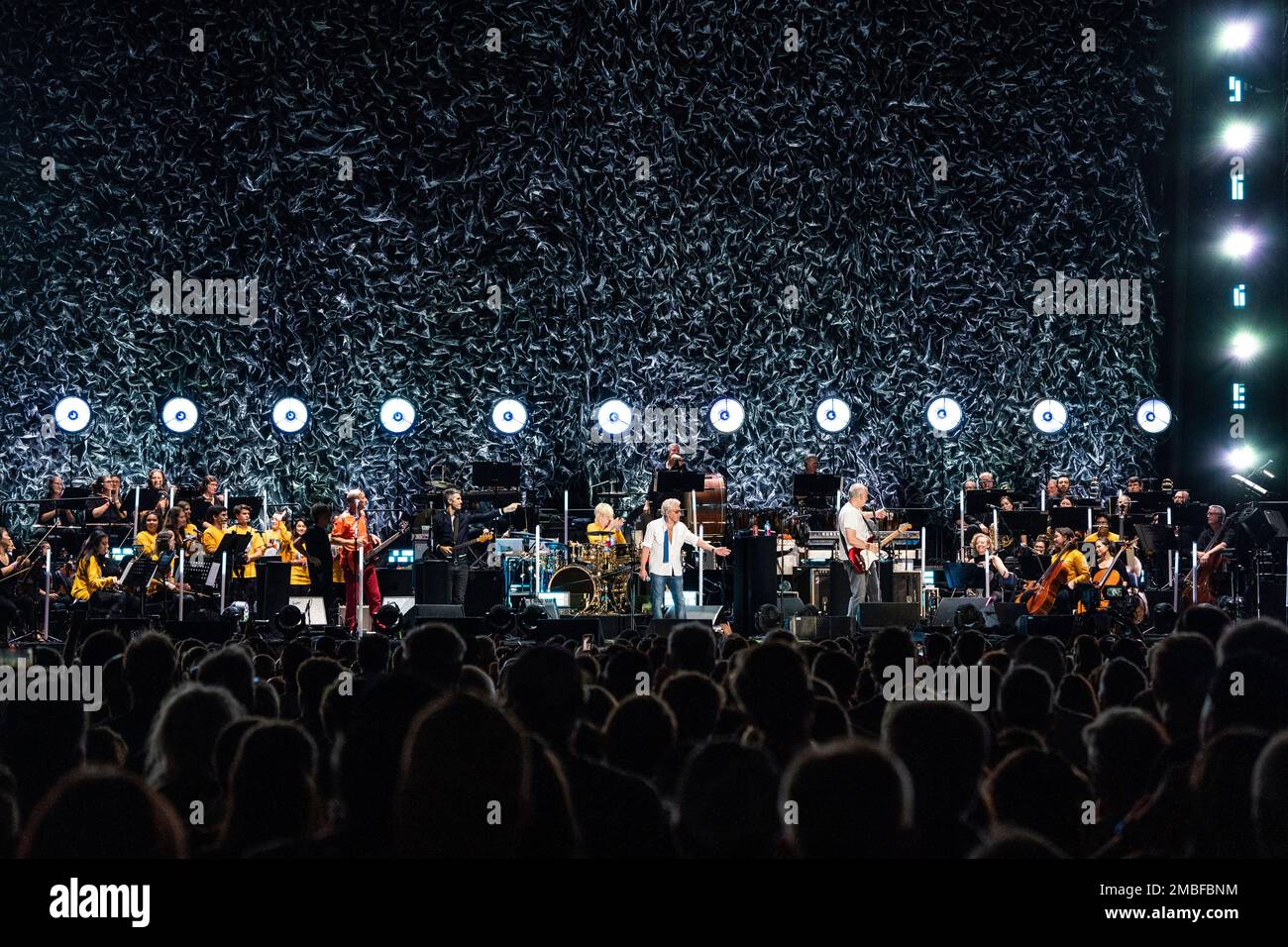 Simon Townshend, left, Jon Button, Roger Daltrey, Zak Starkey, and Pete ...