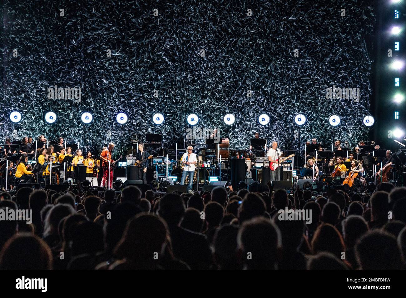 Simon Townshend, left, Jon Button, Roger Daltrey, Zak Starkey, and Pete ...
