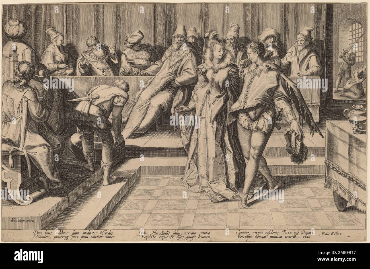 Salome Dancing Before Herod, c. 1592 Stock Photo - Alamy