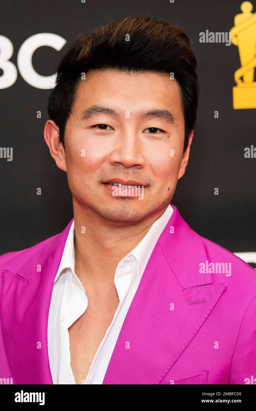 Simu Liu arrives at the JUNO Awards on Sunday, May 15, 2022, at the ...