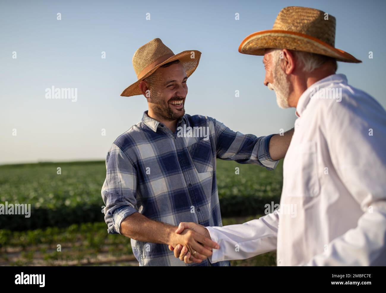 Father son shaking hands hi-res stock photography and images - Alamy