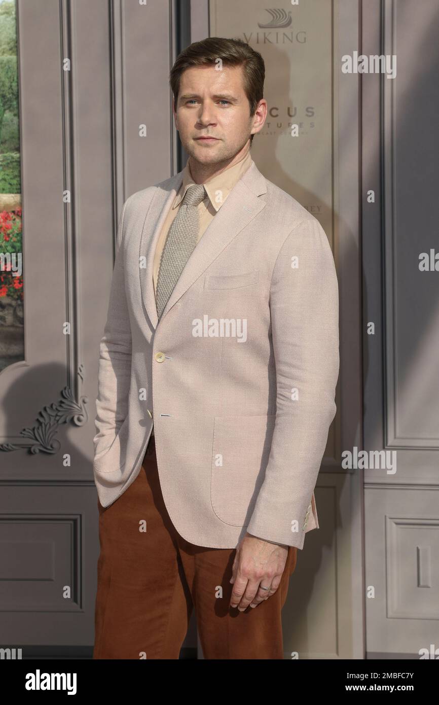 Actor Allen Leech attends the premiere of "Downton Abbey: A New Era" at ...