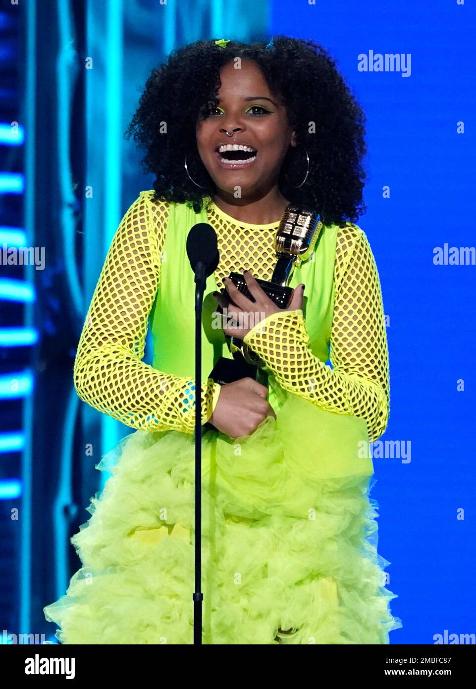 Mari Copeny, an advocate for environmental justice, accepts the BBMA ...