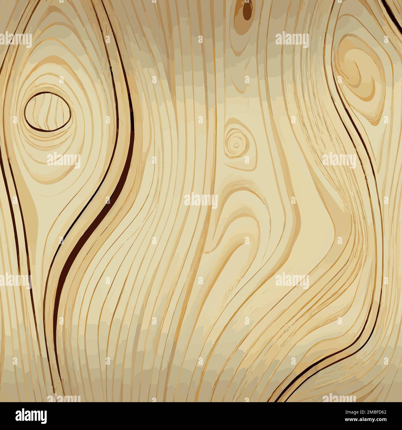 Light wood texture background with knots - Vector illustration Stock ...