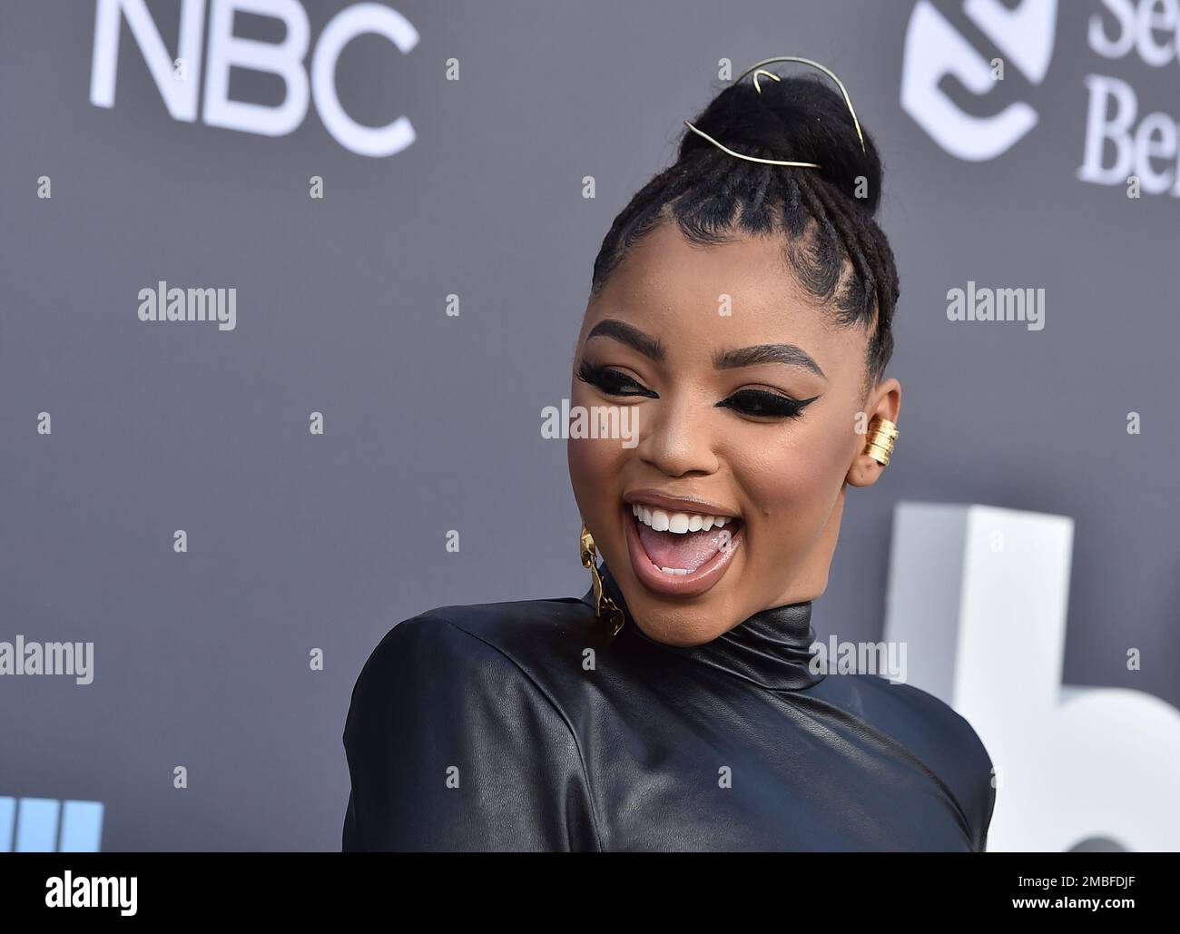 Chloe Bailey arrives at the Billboard Music Awards on Sunday, May 15 ...
