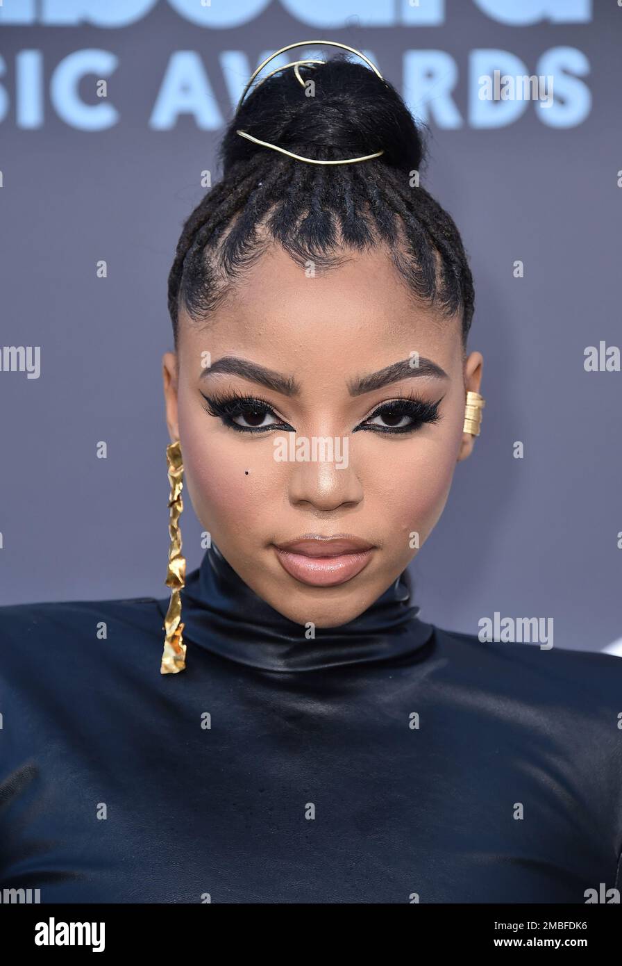 Chloe Bailey arrives at the Billboard Music Awards on Sunday, May 15 ...