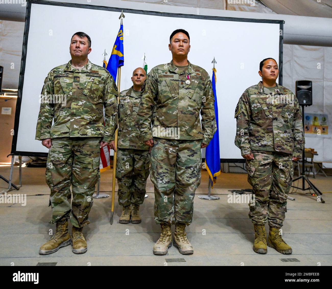 The 378th Expeditionary Logistics Readiness Squadron holds a change of ...