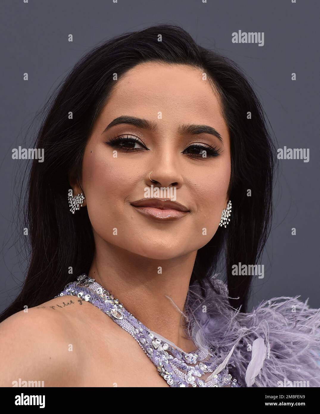 Becky G arrives at the Billboard Music Awards on Sunday, May 15, 2022 ...