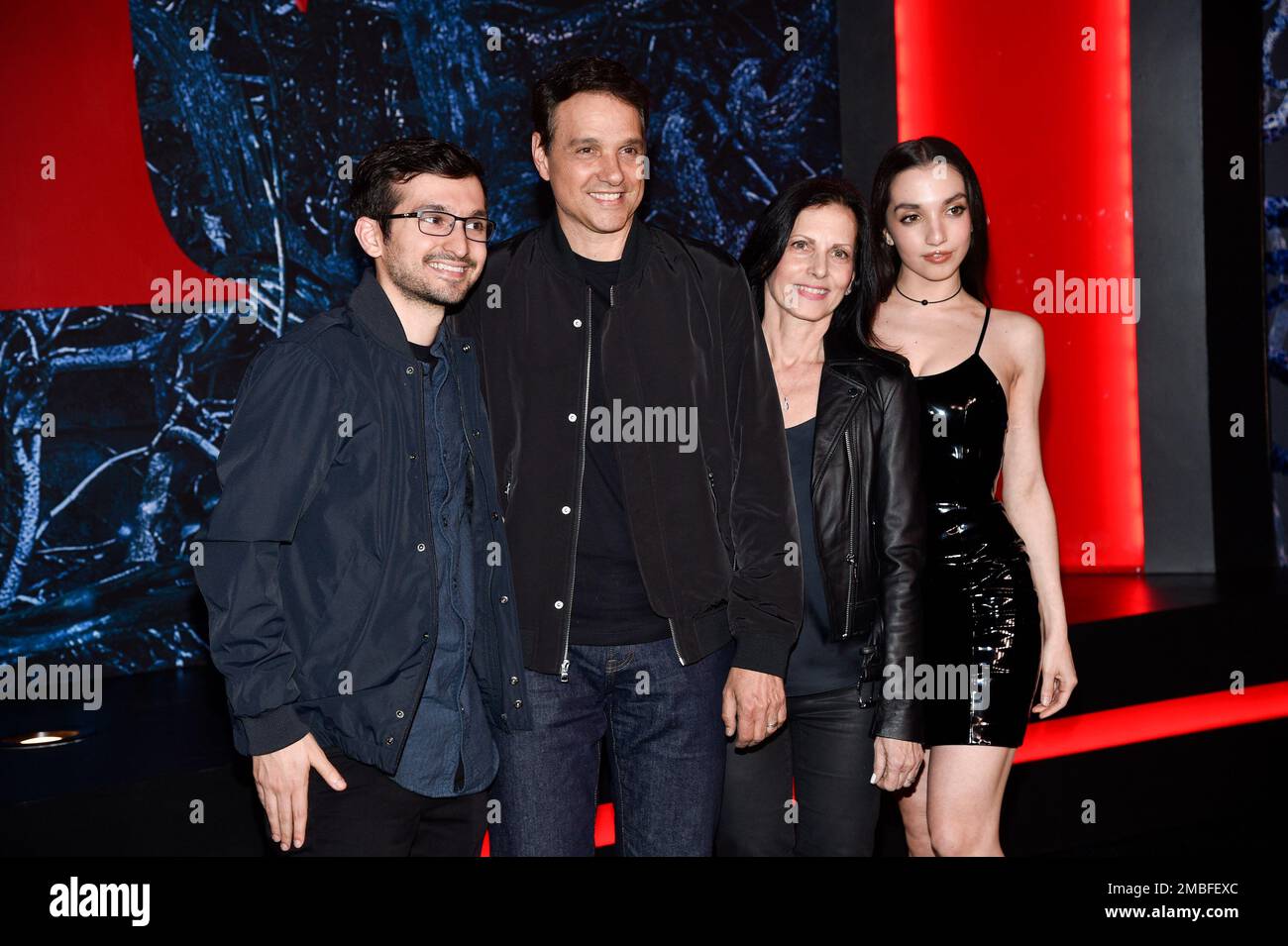 Ralph Macchio and family attend the premiere of "Stranger Things ...